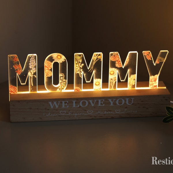 Mothers Day Flower Led Light - Etsy