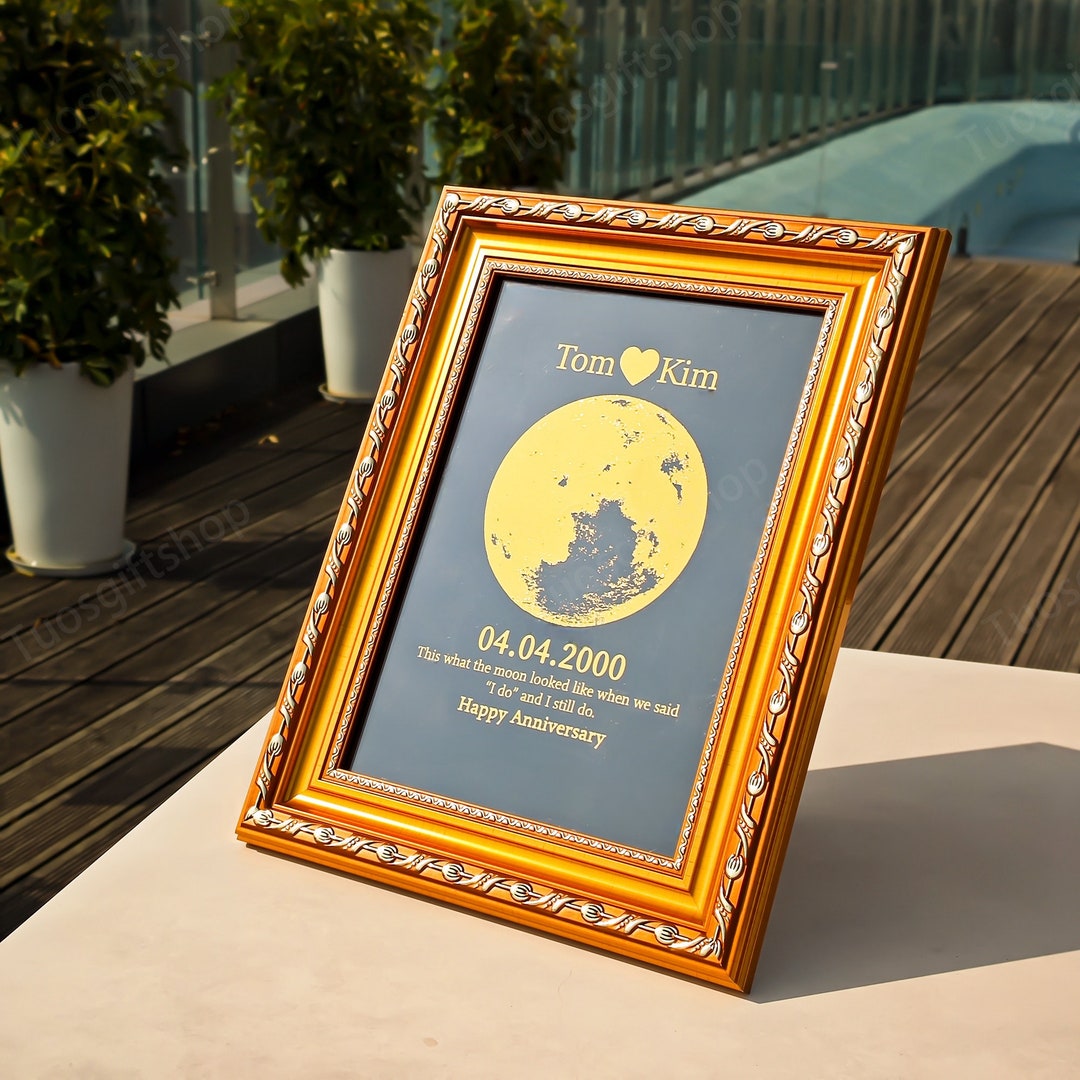 Personalized Moon Phase Print,custom Moon Phase Anniversary,moon Phase ...