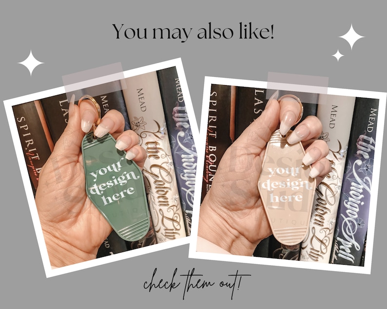 White Motel Keychain Mockup, Christmas Mockup, Xmas Mockup, Hotel ...