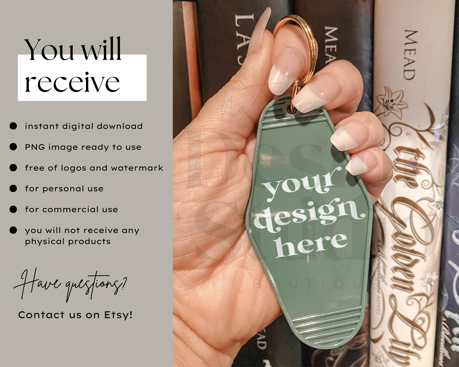 Beige Motel Keychain Mockup, Bookish Mockup, Book Mockup, Hotel ...