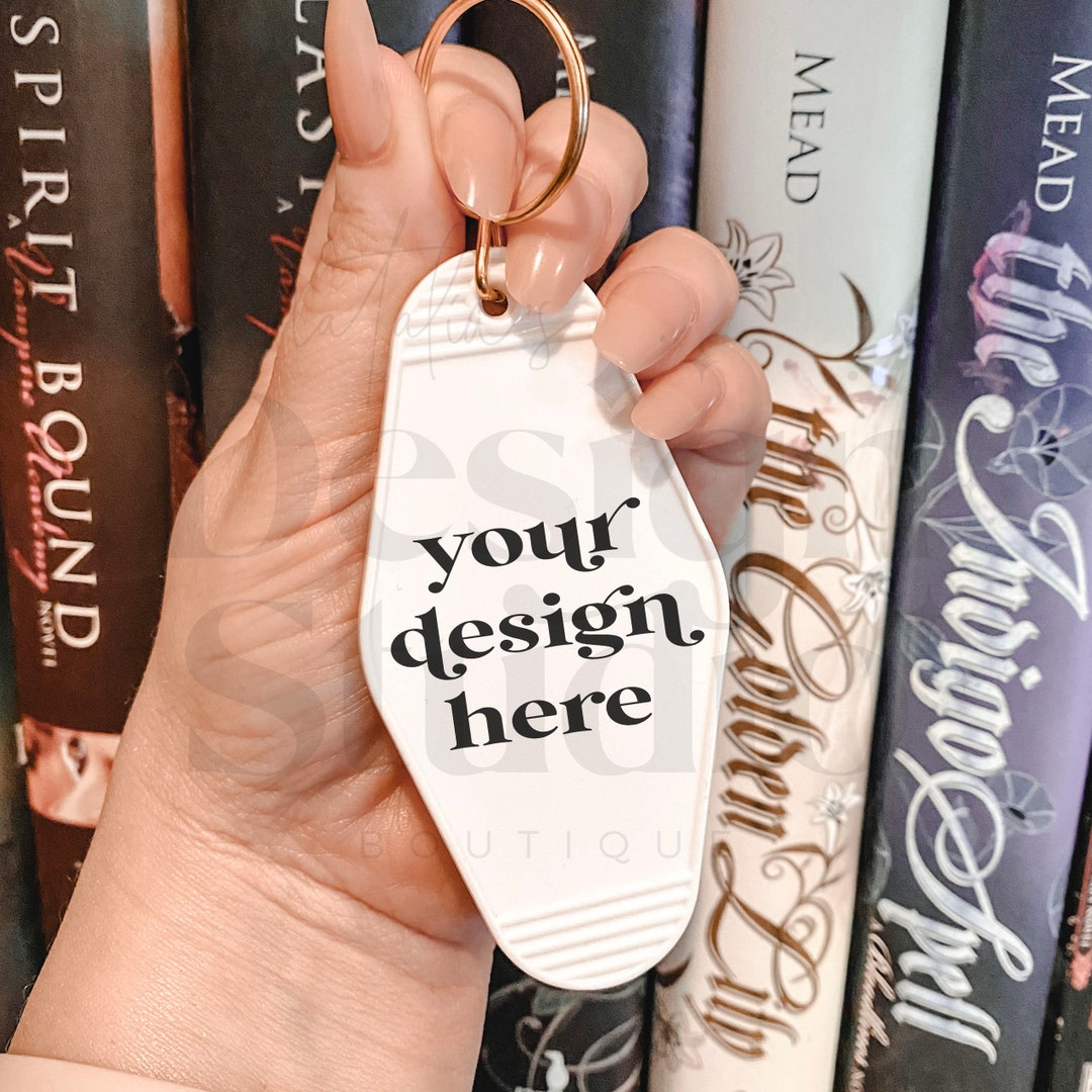 White Motel Keychain Mockup, Bookish Mockup, Book Mockup, Hotel ...
