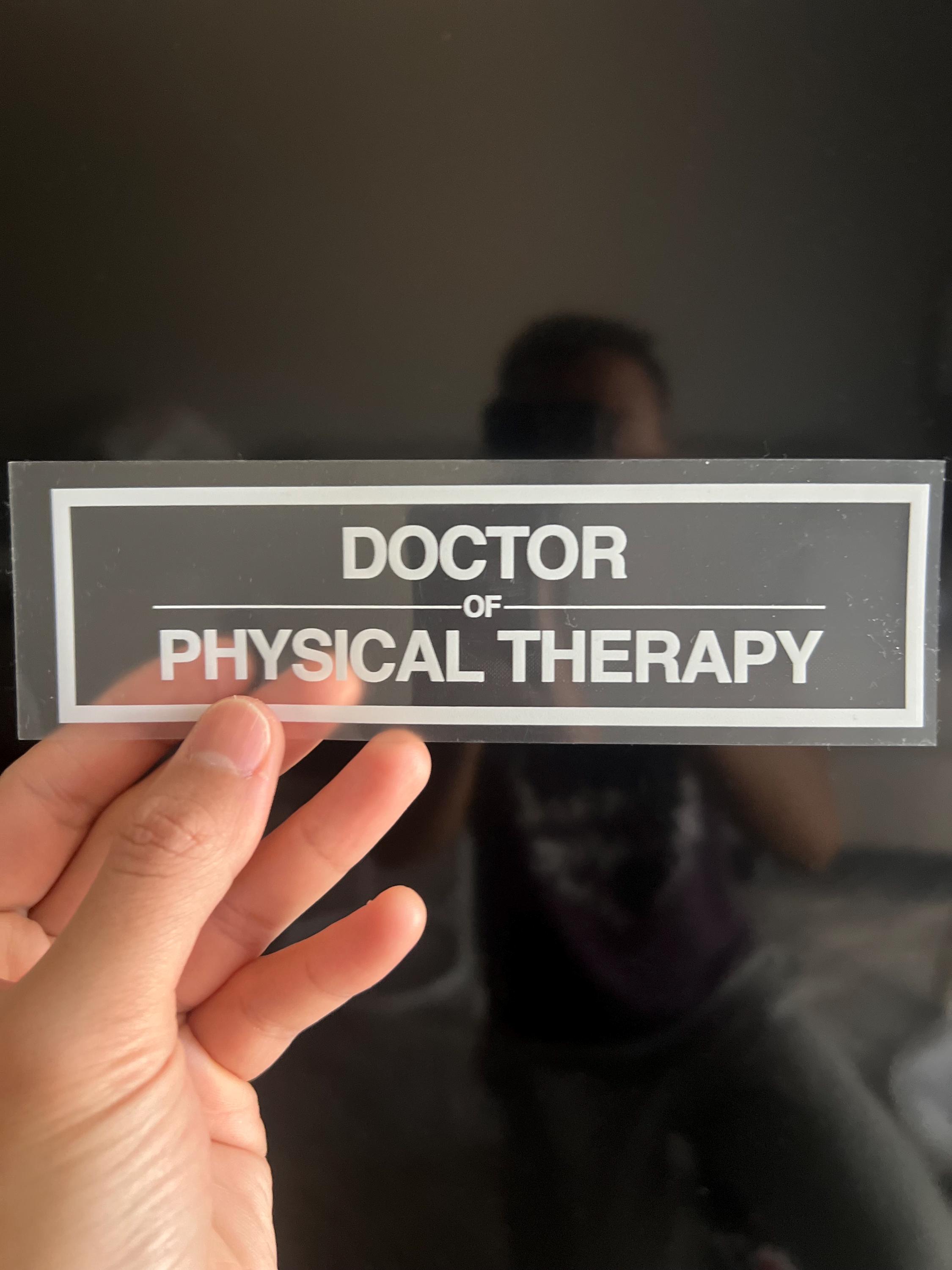 Doctor of Physical Therapy Sticker/decal - Etsy