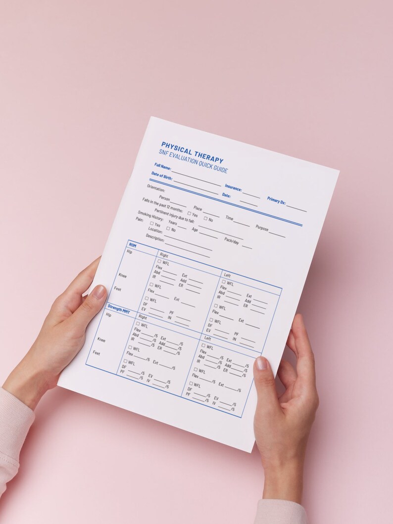 SNF Evaluation Quick Guide for PT - Etsy