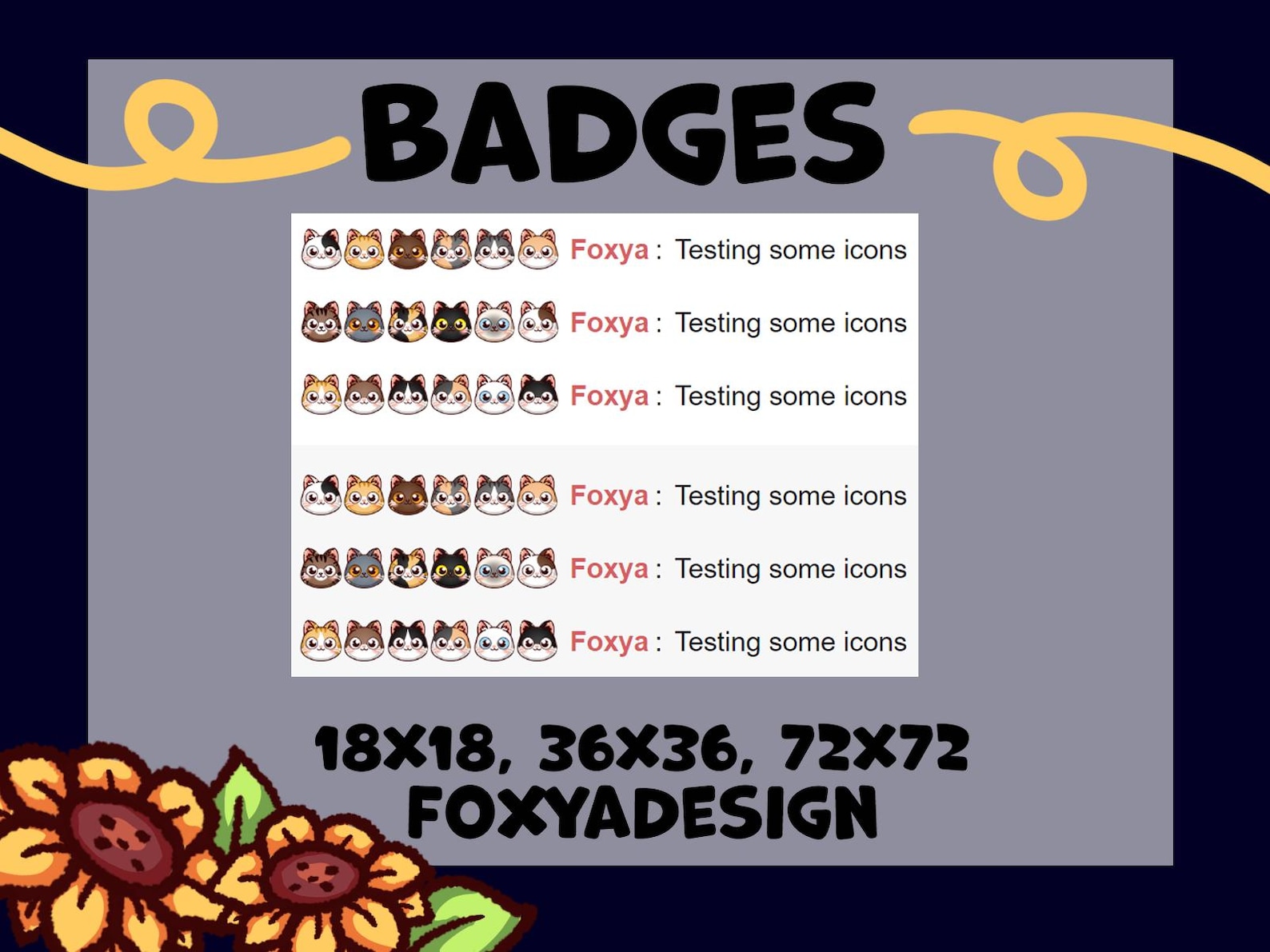 18 Cats, Kitten Badges / Twitch, Discord, Youtube / Subbadge & Bitbadge ...