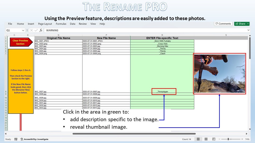 Rename Multiple Files at Once With Excel VBA Macro. Automatically Rename Files W/in Folder. Add ...