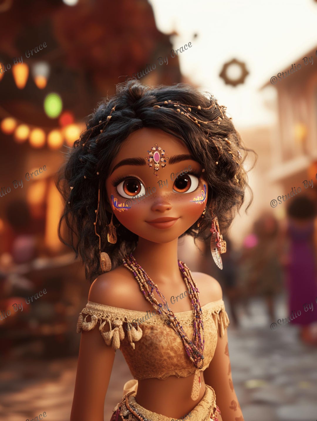 Sugar Skull Girl, Instant Download, Adorable Mali, Cute Cartoon ...