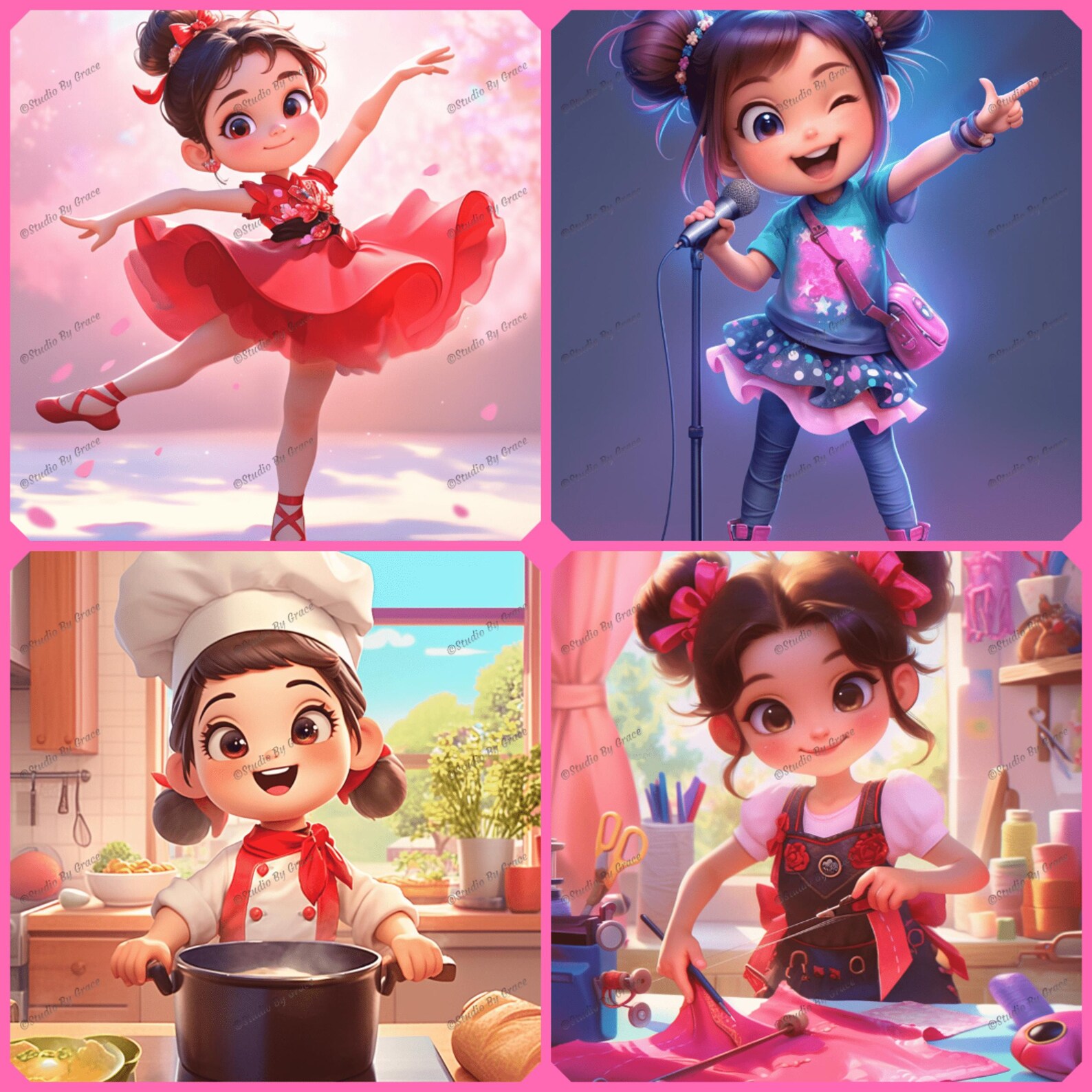 Future Professionals jpxx24-g01 Instant Download, Adorable, Japan, Cute Japanese Cartoon ...