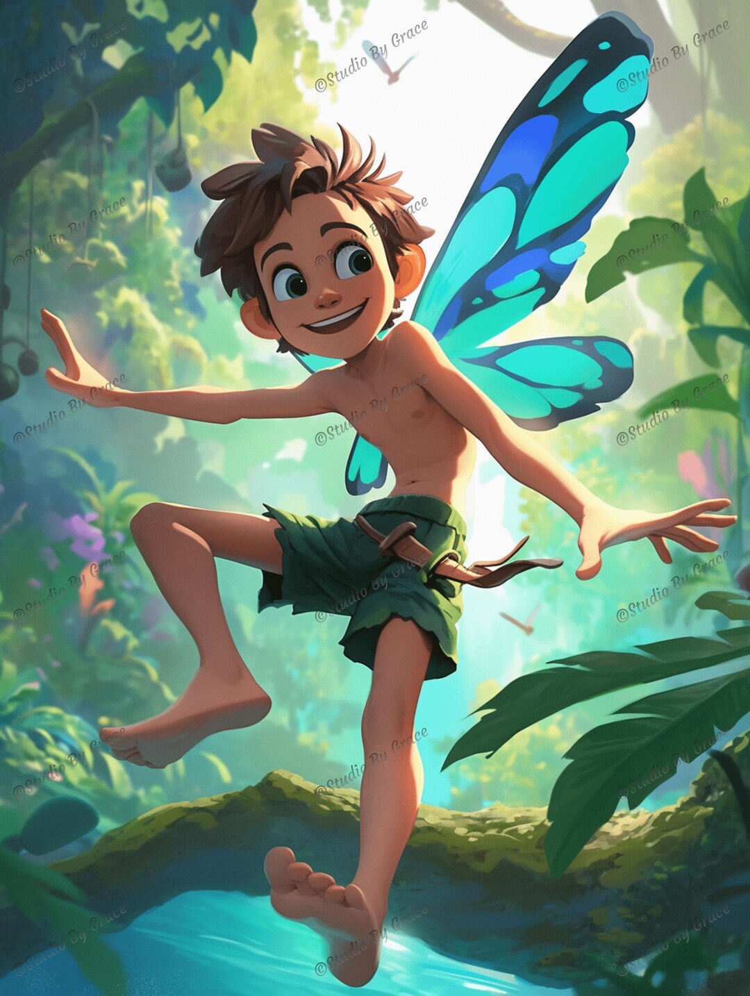 Boy Fairy, Instant Download, Adorable, Brazil, Cute Brazilian Cartoon ...