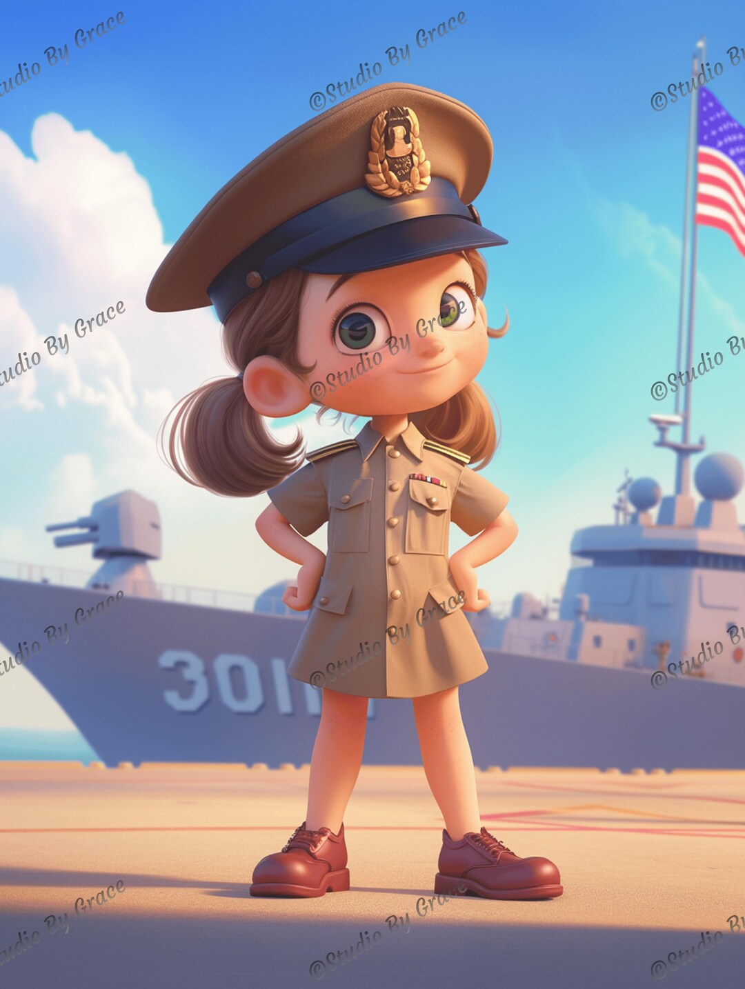 Future Navy Hero, Instant Download, Adorable America, Cute American ...