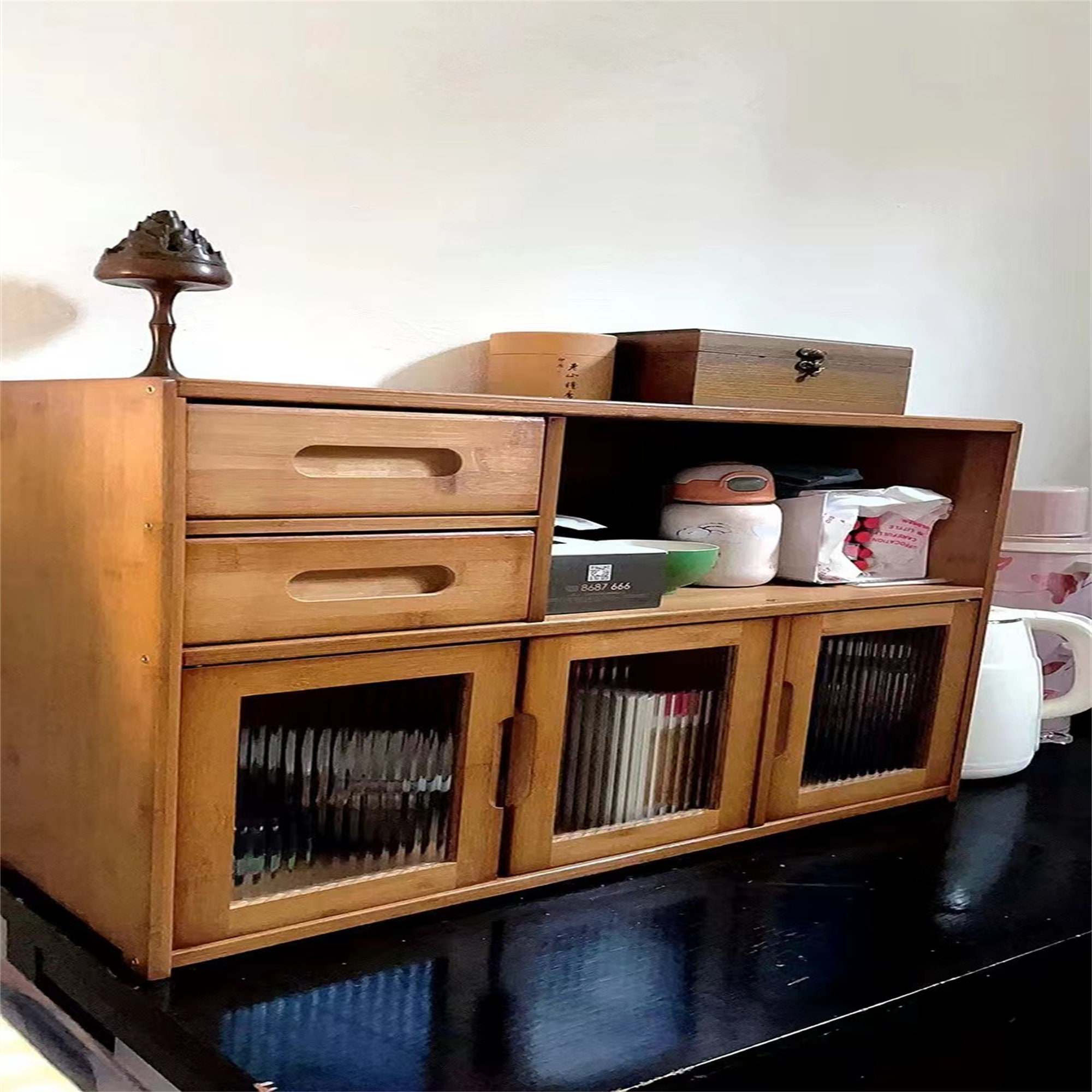 Side Cabinet Storage Rack Household Kitchen Storage Cabinet Cupboard ...