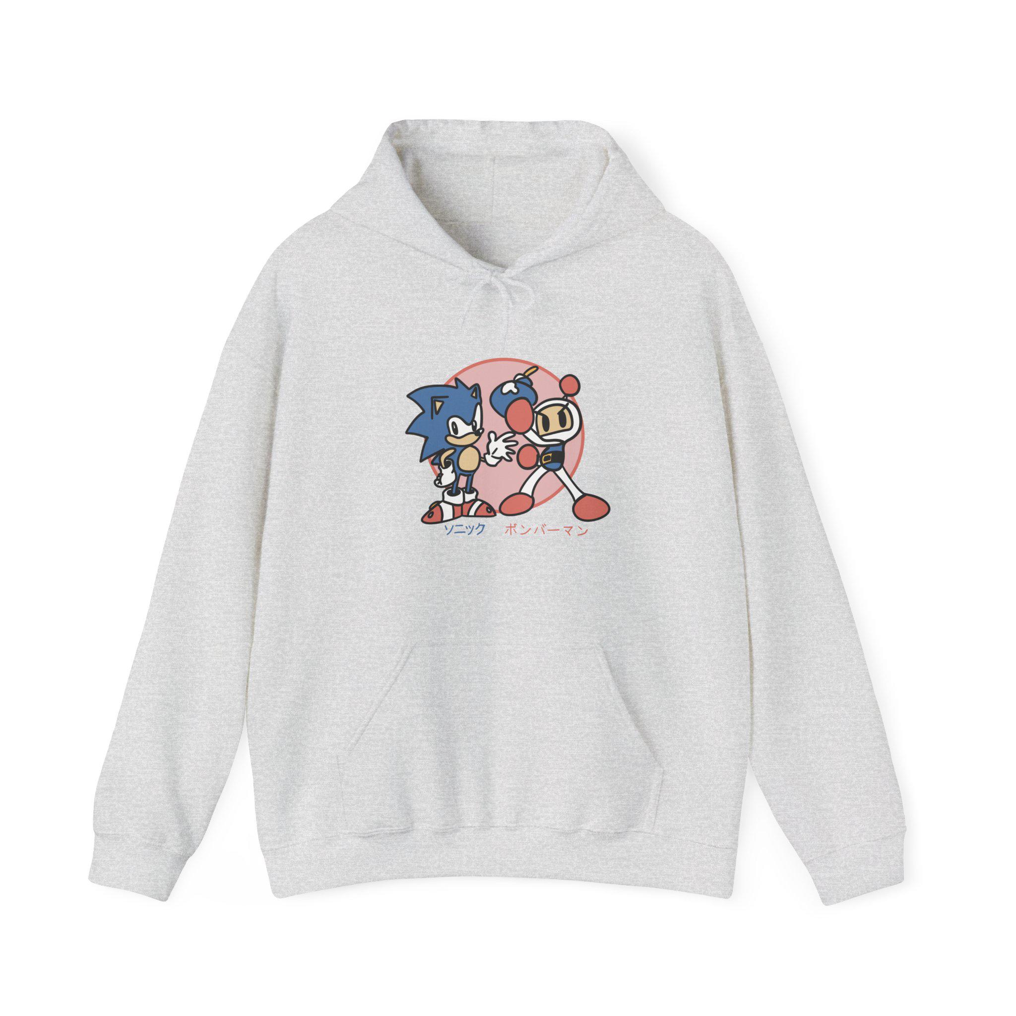 Bomberman Sonic Retro Minimal Anime Gaming Front Graphic Soft Hoodie - Etsy