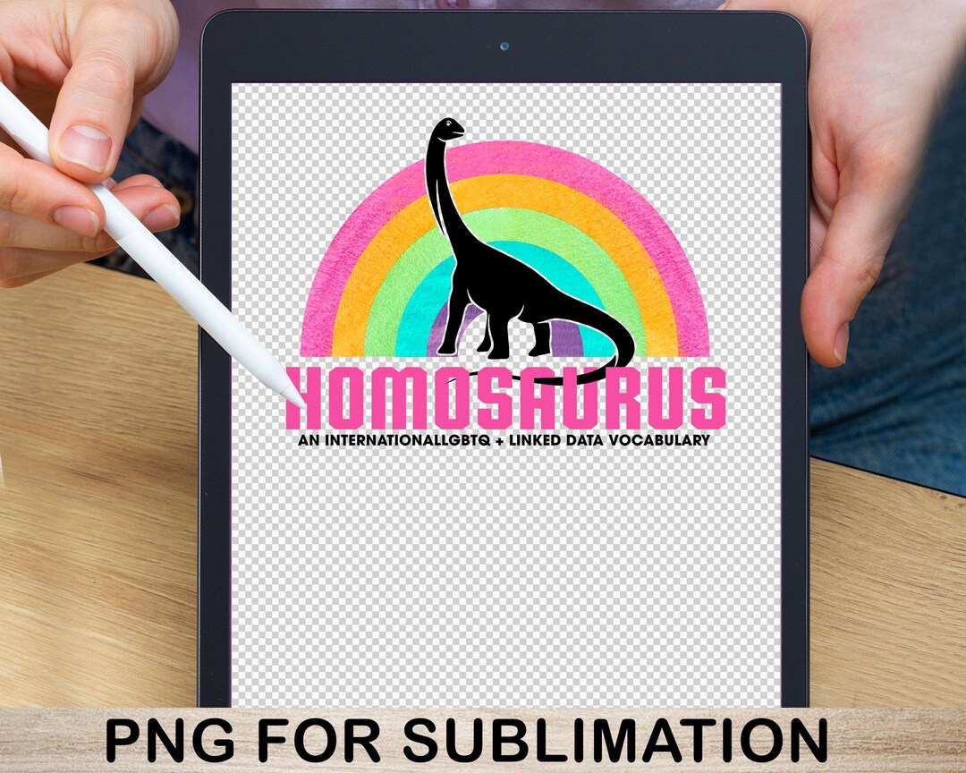 Homosaurus an International LGBTQ Rainbow PNG File Download for ...