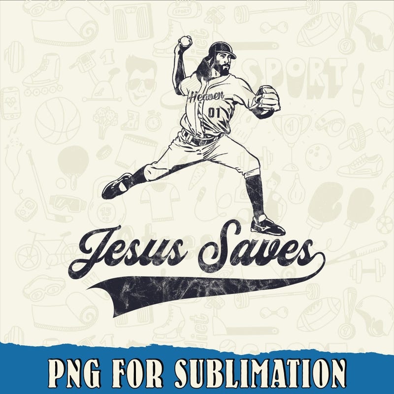 Jesus Baseball Svg - Etsy