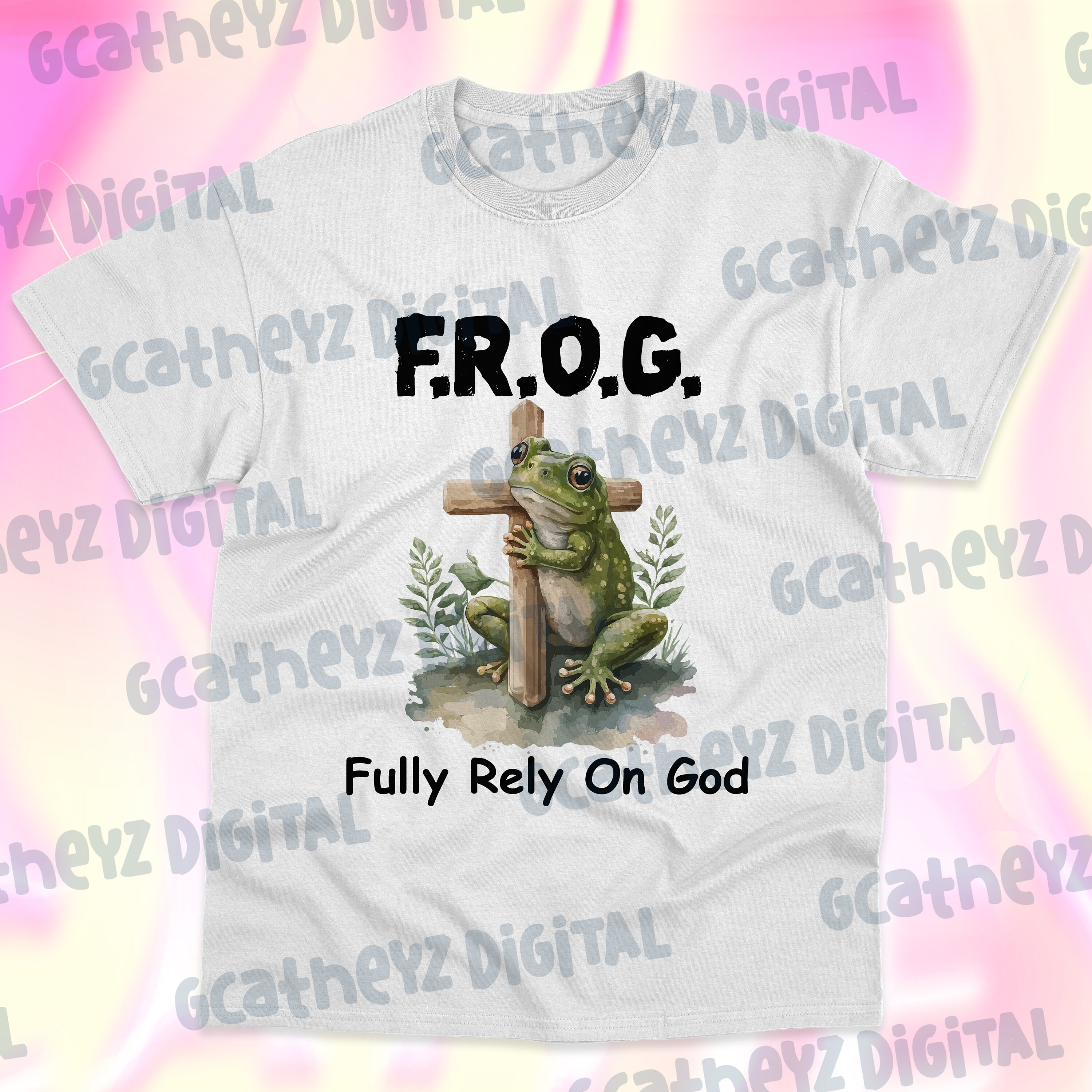 Frog Fully Rely on God Wilderness Animal Enthusiast PNG Design, Frog ...