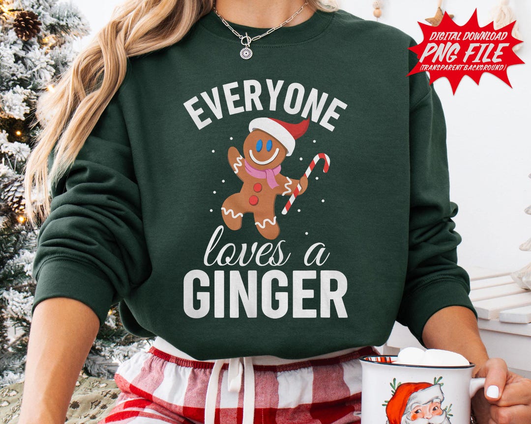 Everyone Loves a Ginger, Gingerbread Cookies Lover Happy New Year PNG ...