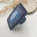 Upcycled Denim Ring Denim Wedding Statement Blue Jeans Ring Fabric Ring ...
