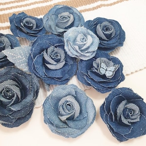 Denim Roses Digital Downloadable Tutorial Upcycled Denim Rose Video ...