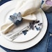 Upcycled Denim Napkin Rings Butterflies Set of 4 Wedding Table Decor ...
