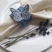 Upcycled Denim Napkin Rings Butterflies Set of 4 Wedding Table Decor ...