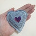 Custom Denim Heart Ornaments for Valentine Personalised Heat Keychain ...