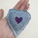 Custom Denim Heart Ornaments for Valentine Personalised Heat Keychain ...