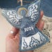 Upcycled Denim Angel Ornament – Personalized With a Heart or Star Charm ...
