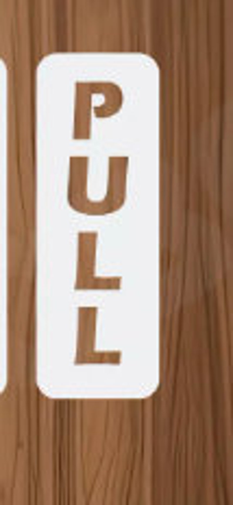 Push Pull Door Sign Sticker Business Store, Shop Window Door Stickers ...