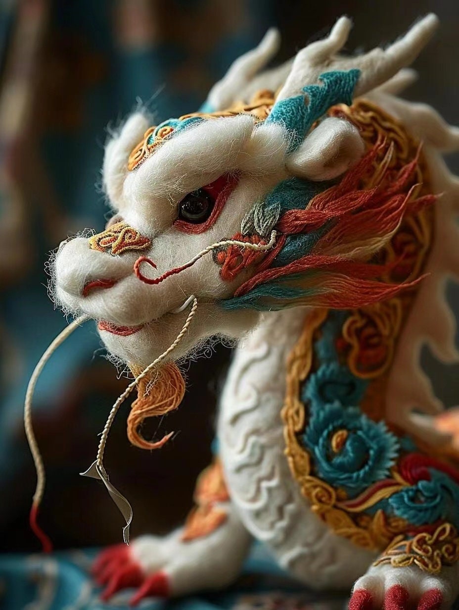 Dragon Doll, Handmade Woolen Felt Customized Doll - Etsy Canada