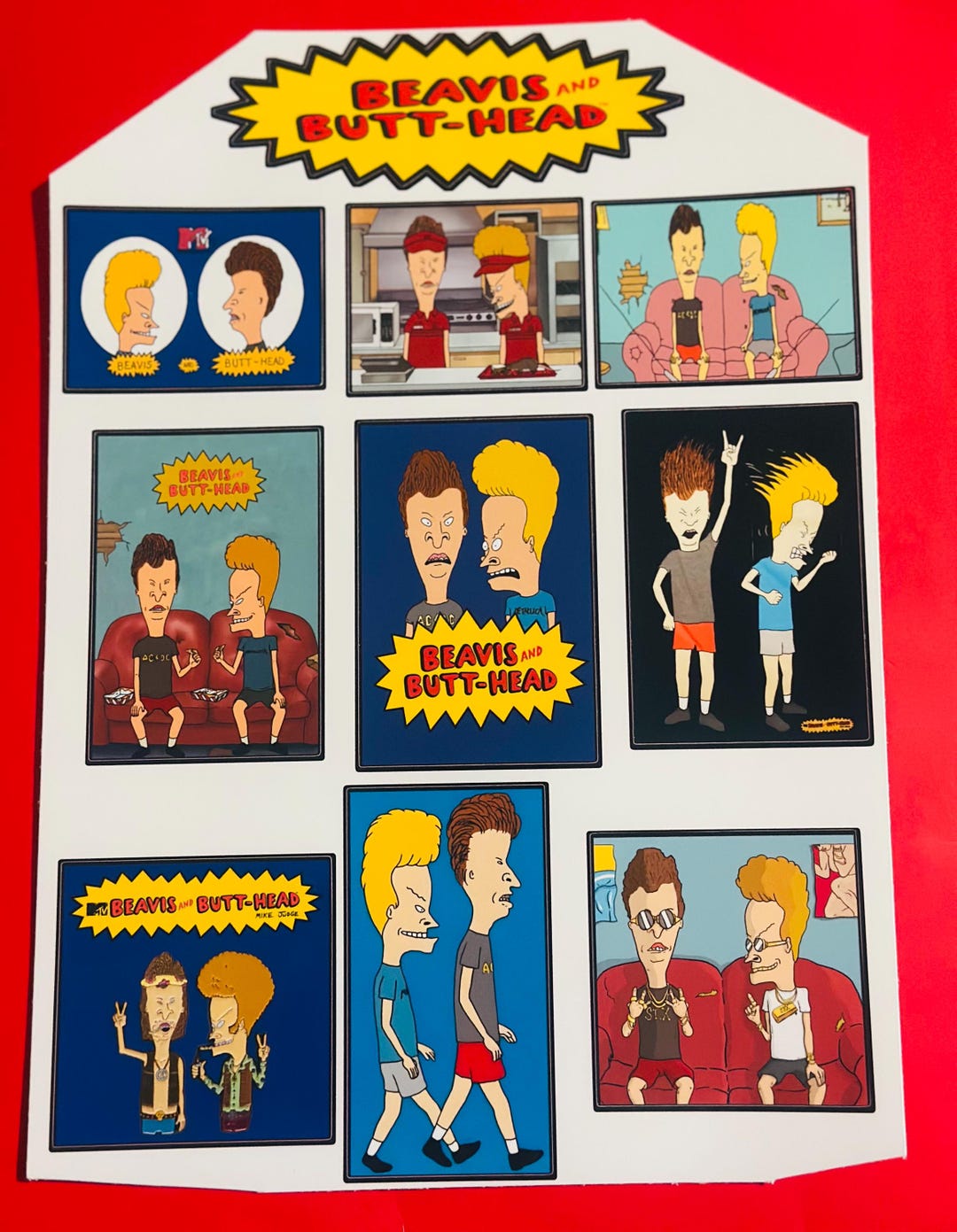 Beavis & Butthead Sticker Sheet - Etsy