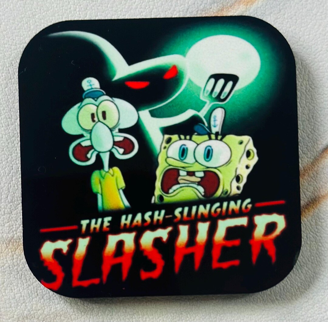 Spongebob “hash-slinging Slasher” 3 Inch Magnet - Etsy