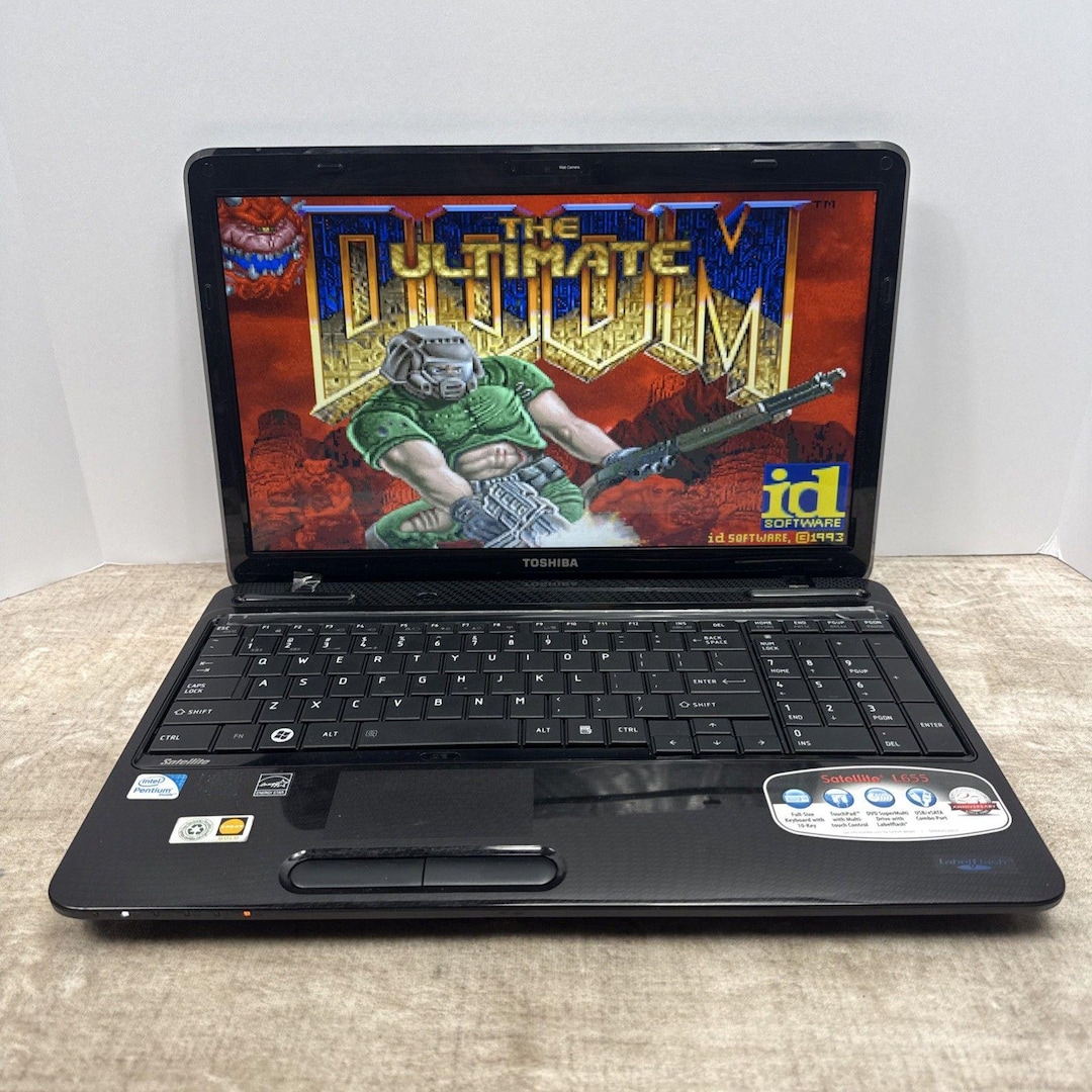 Toshiba Satellite Retro Gaming Laptop Intel 2.4ghz 3GB RAM 60GB SSD ...