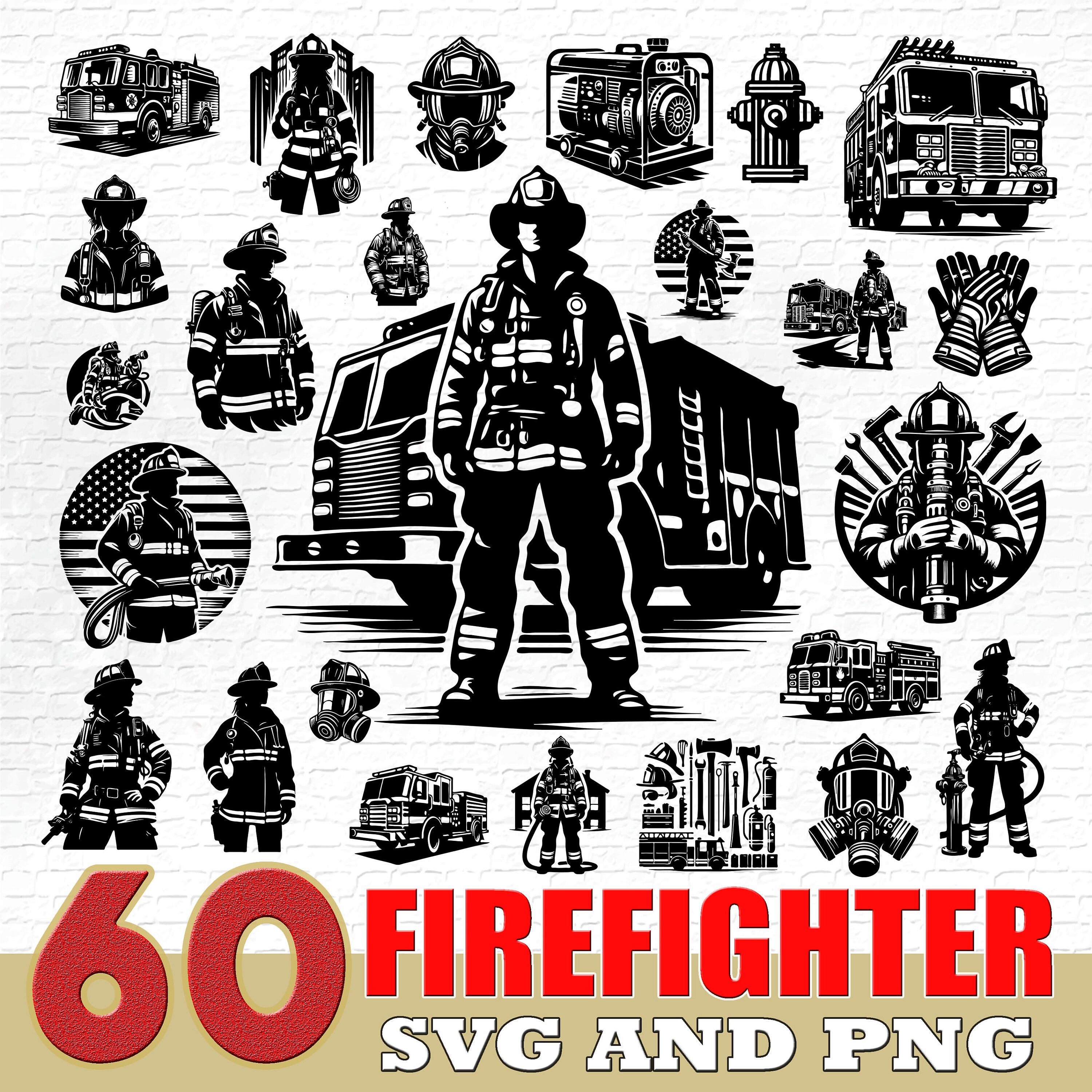 Bundle Firefighters Svg, Fire Dept Svg, Firefighters Png, First ...