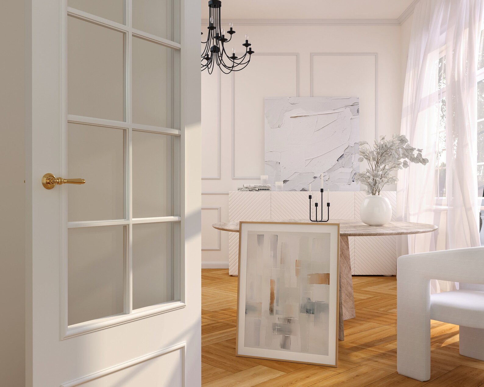 Greige Wall Art, Muted Colours Japandi Art Decor, Wabi Sabi Neutral ...