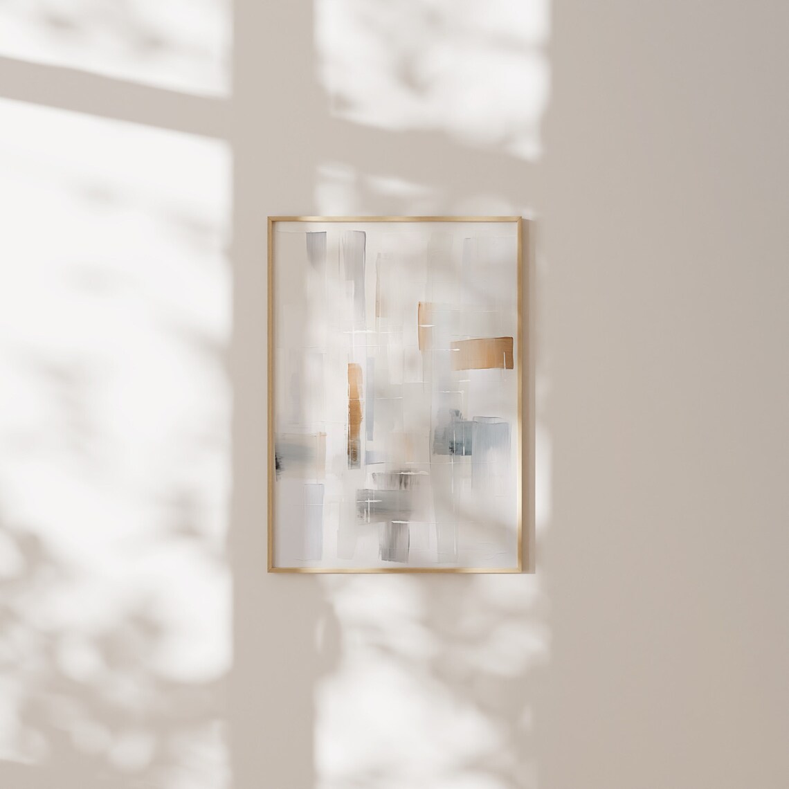 Greige Wall Art, Muted Colours Japandi Art Decor, Wabi Sabi Neutral ...