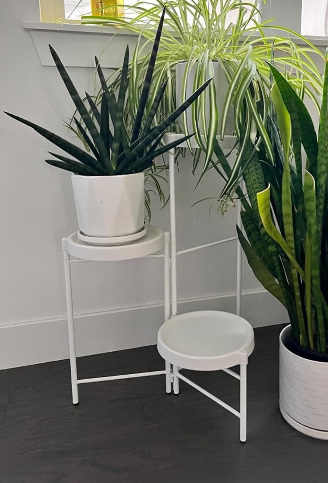 Tall Corner Flower Pot Holder Stands Shelves Multiple Plants Rack for ...