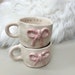 Pink Bow Mug, Coffee , Handmade Ceramics Special Mug, Mugs, 3D , Pink ...
