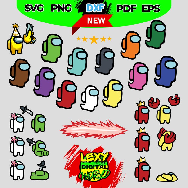 450 Files Among Us SVG Bundle, Among Us Character SVG, Among Us Shirt ...