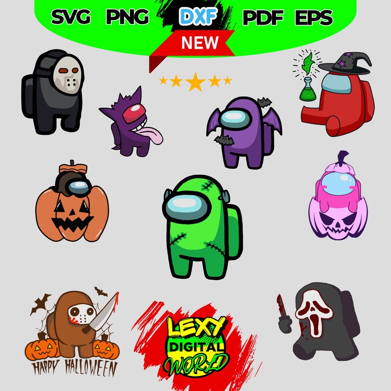 450 Files Among Us SVG Bundle, Among Us Character SVG, Among Us Shirt ...