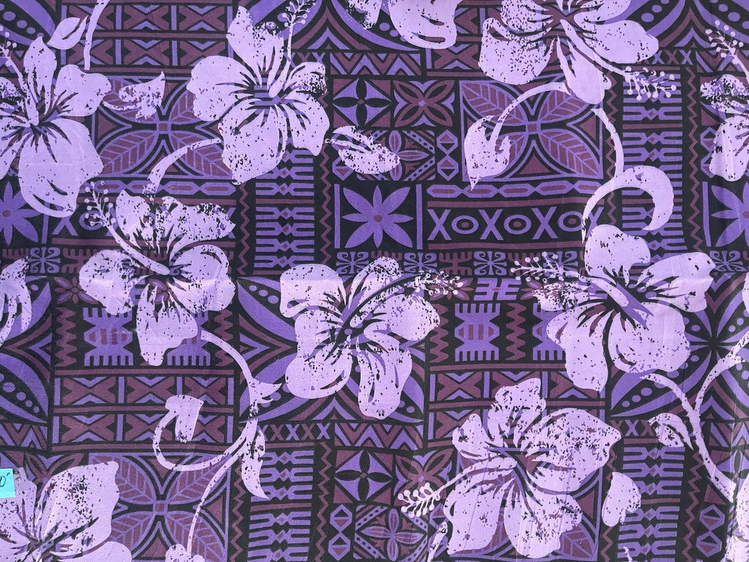Purple Aloha Fabric - Etsy