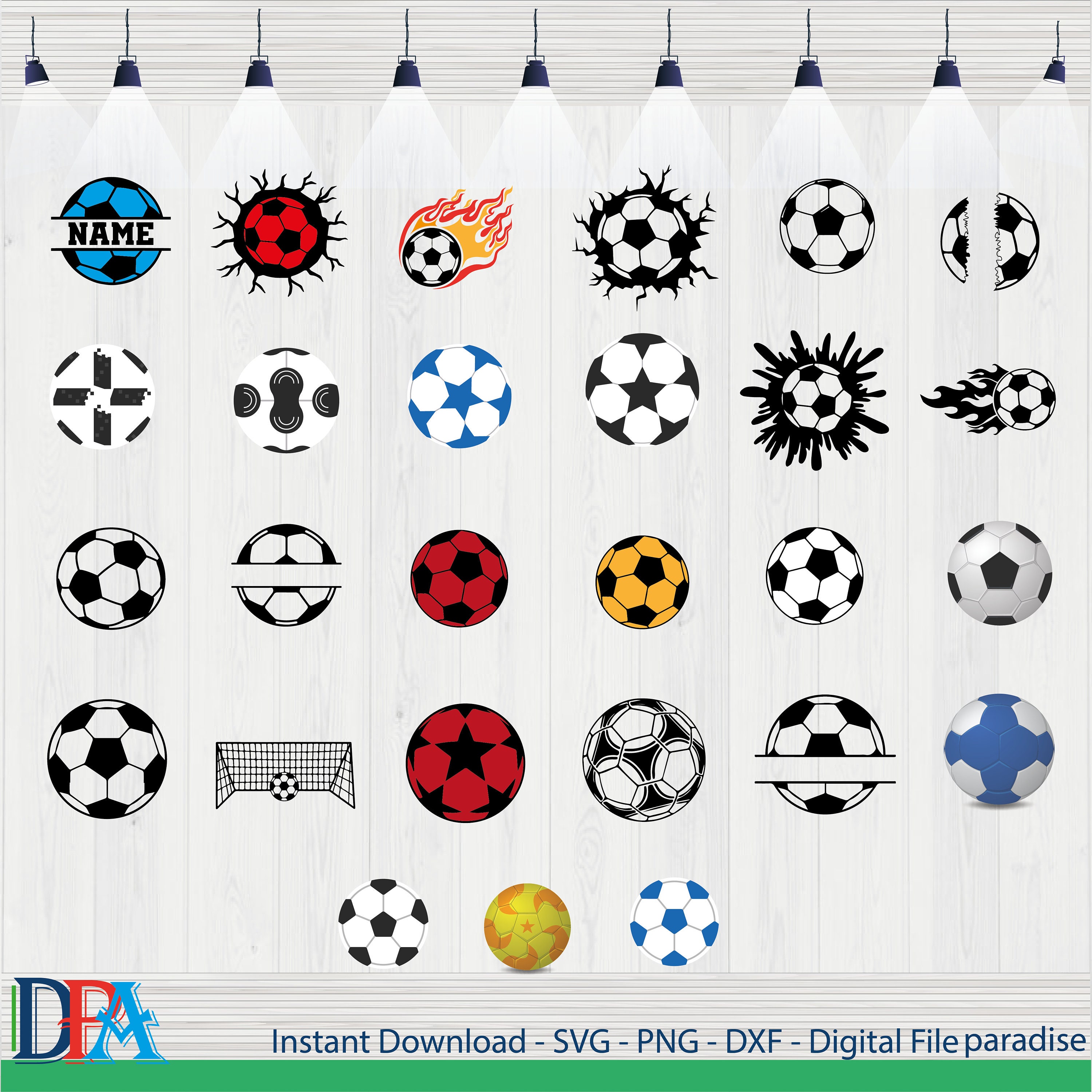 Soccer Svg Bundle Soccer Ball Monogram Svg Soccer Designs - Etsy