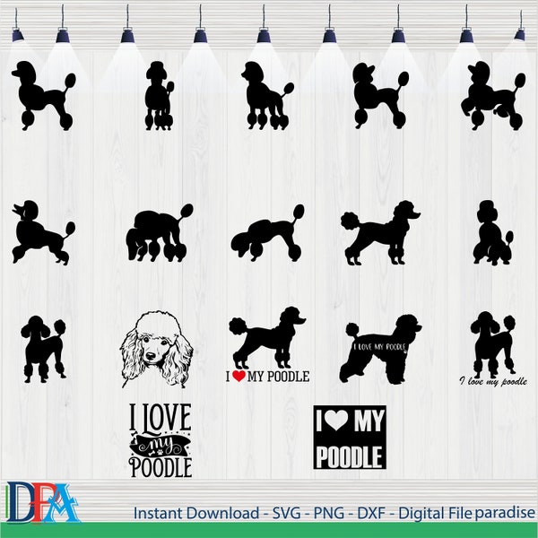 Poodle Clipart - Etsy