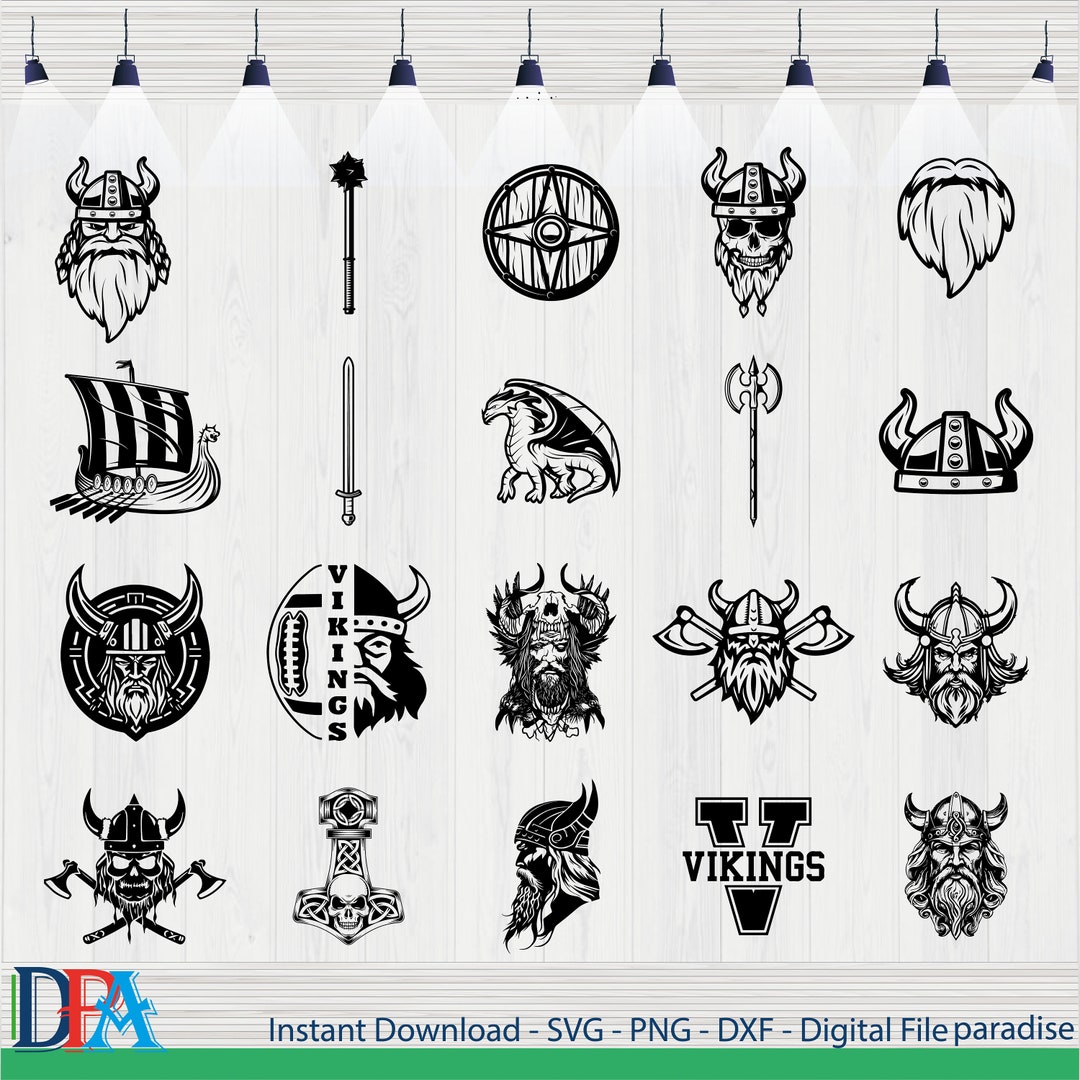 Viking SVG Bundle, Viking PNG Bundle, Viking Clipart, Viking SVG Cut ...