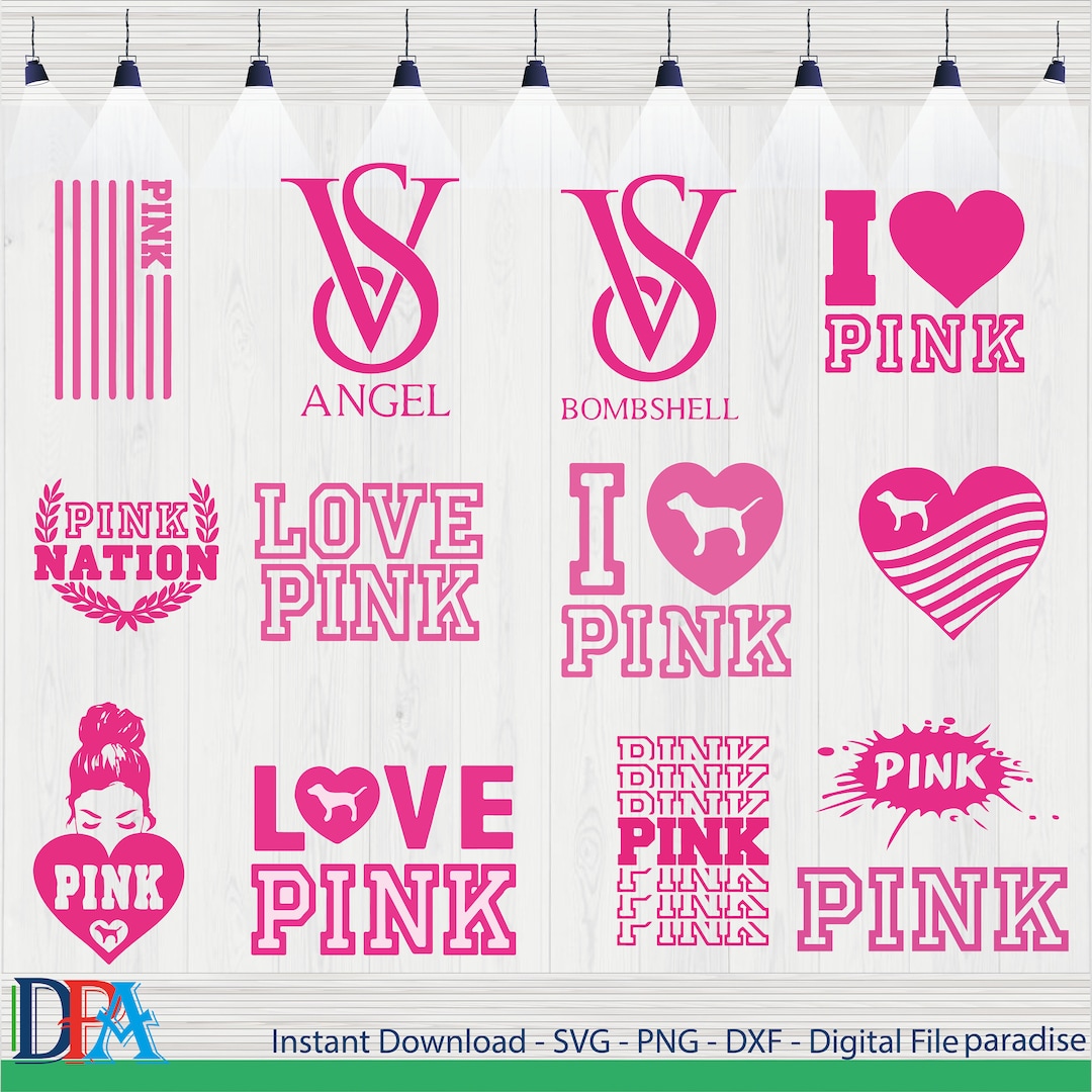 Pink Svg, Pink Svg Bundle, I Love Pink, Pink Cut File, Pink Cricut ...