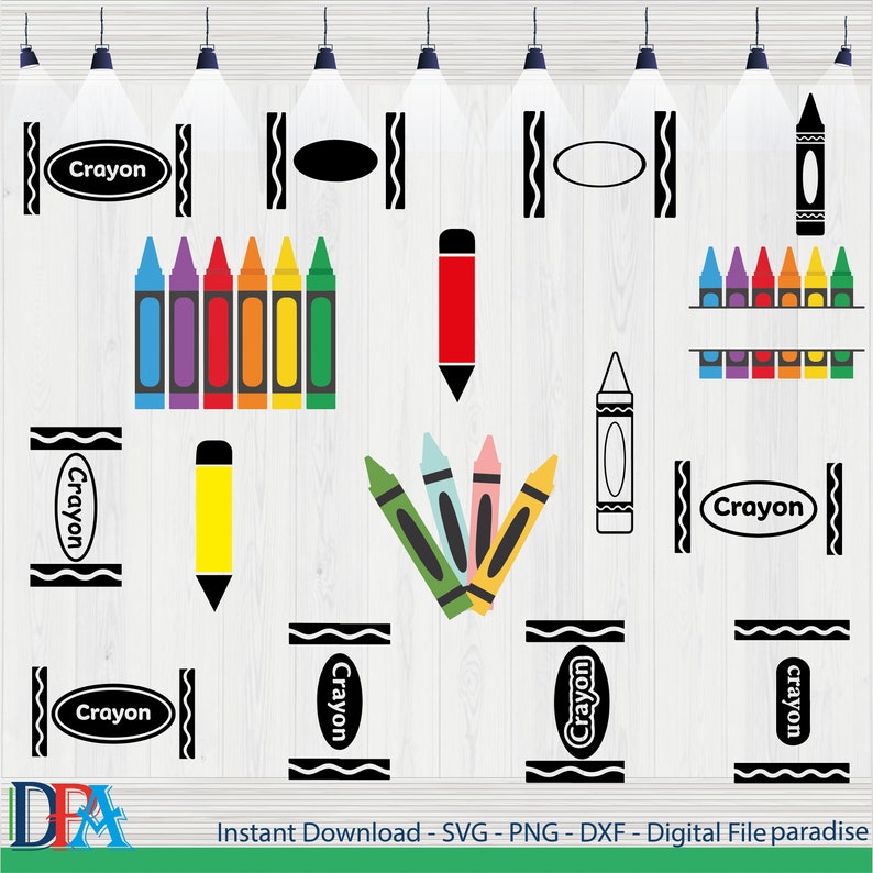 Crayon Svg, Crayon Wrapper Svg, Crayon Costume Svg, Halloween Crayon ...