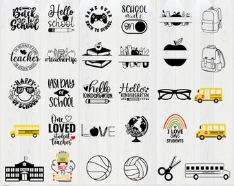 Best School Supplies Svg Bundle Student Svg Bundle Back to School Svg ...