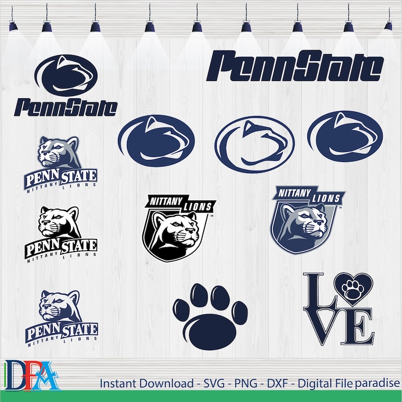 Nittany Lions SVG, Basketball SVG, Penn State, Football SVG, Collage ...
