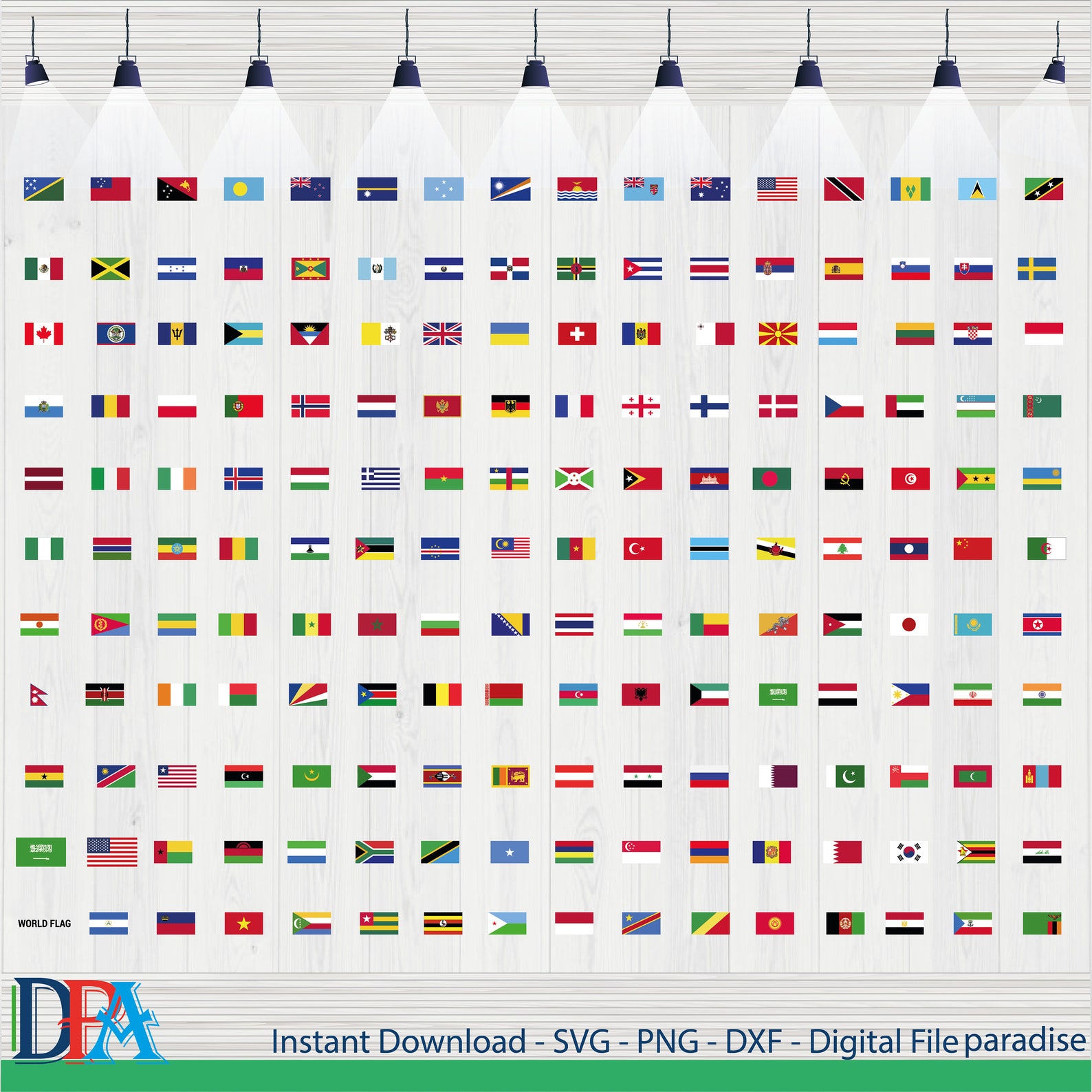 DESIGNS Flags of the World SVG Bundle, Country Flag Svg, America Flag ...