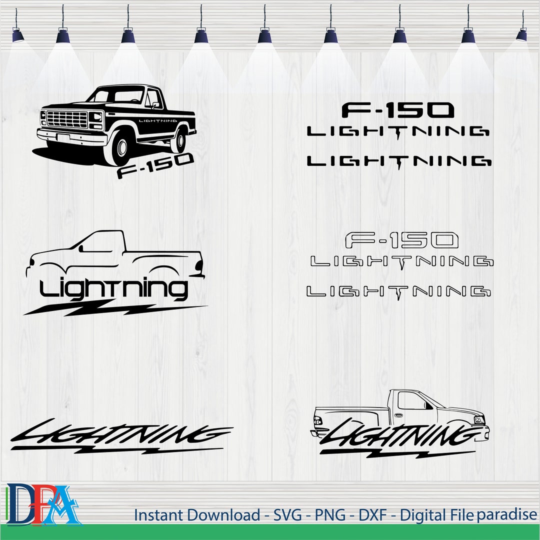 Lightning Vector Pack,f150 Truck PNG, F 150 Svg, Clipart, Cricut ...