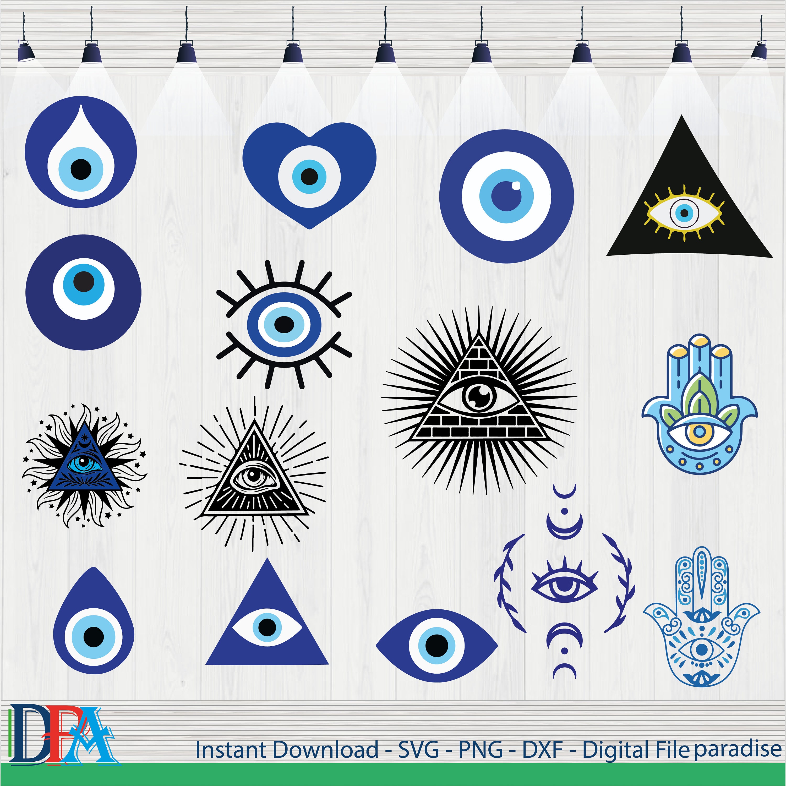 Evil Eye Svg Bundle, Turkish Eye Svg, Evil Eye Protection Svg, Humsa ...