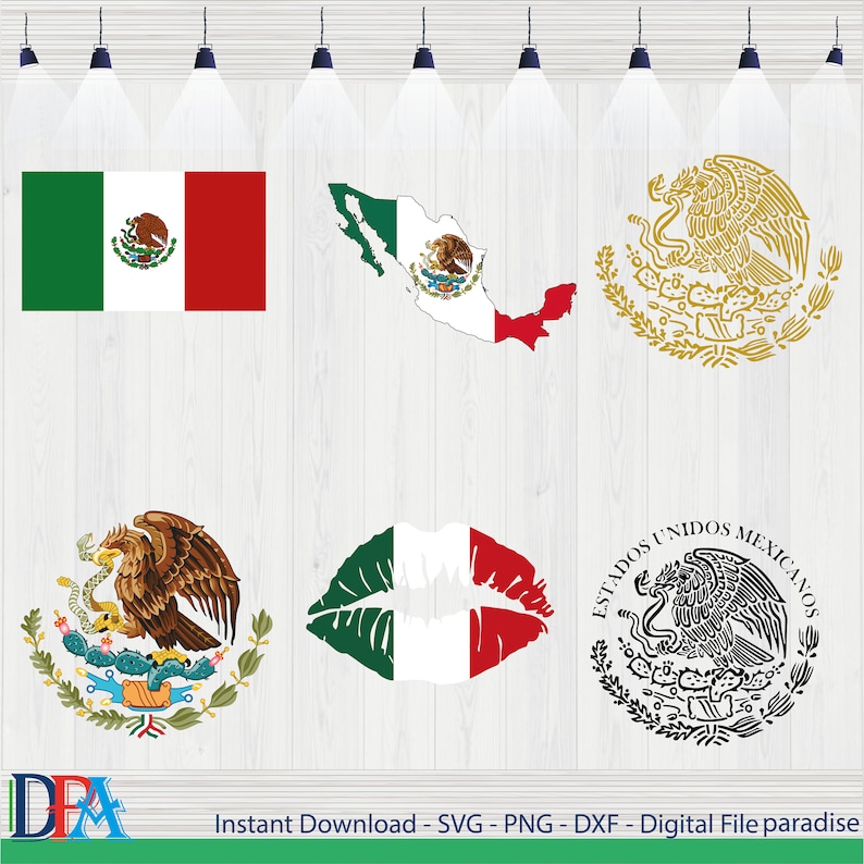 Mexico SVG, Mexico Coat of Arms SVG, Eagle Svg, Mexico Flag Svg ...